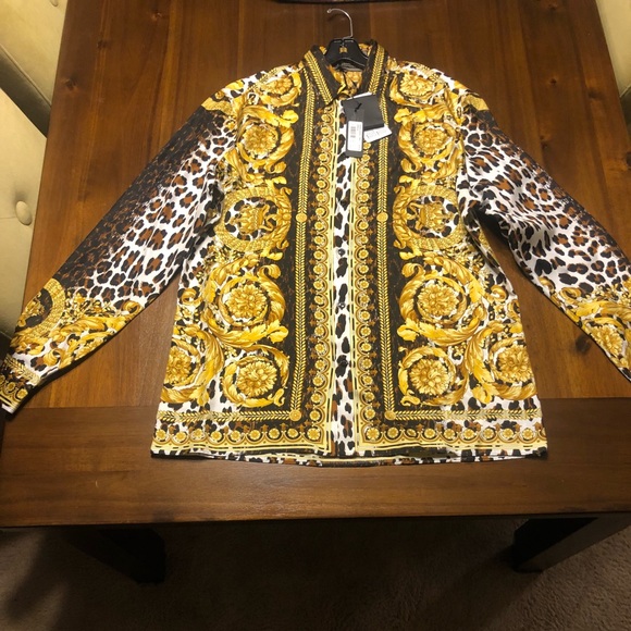 Versace | Shirts | Gianni Versace Wild Baroque Ss92 Silk Shirt | Poshmark